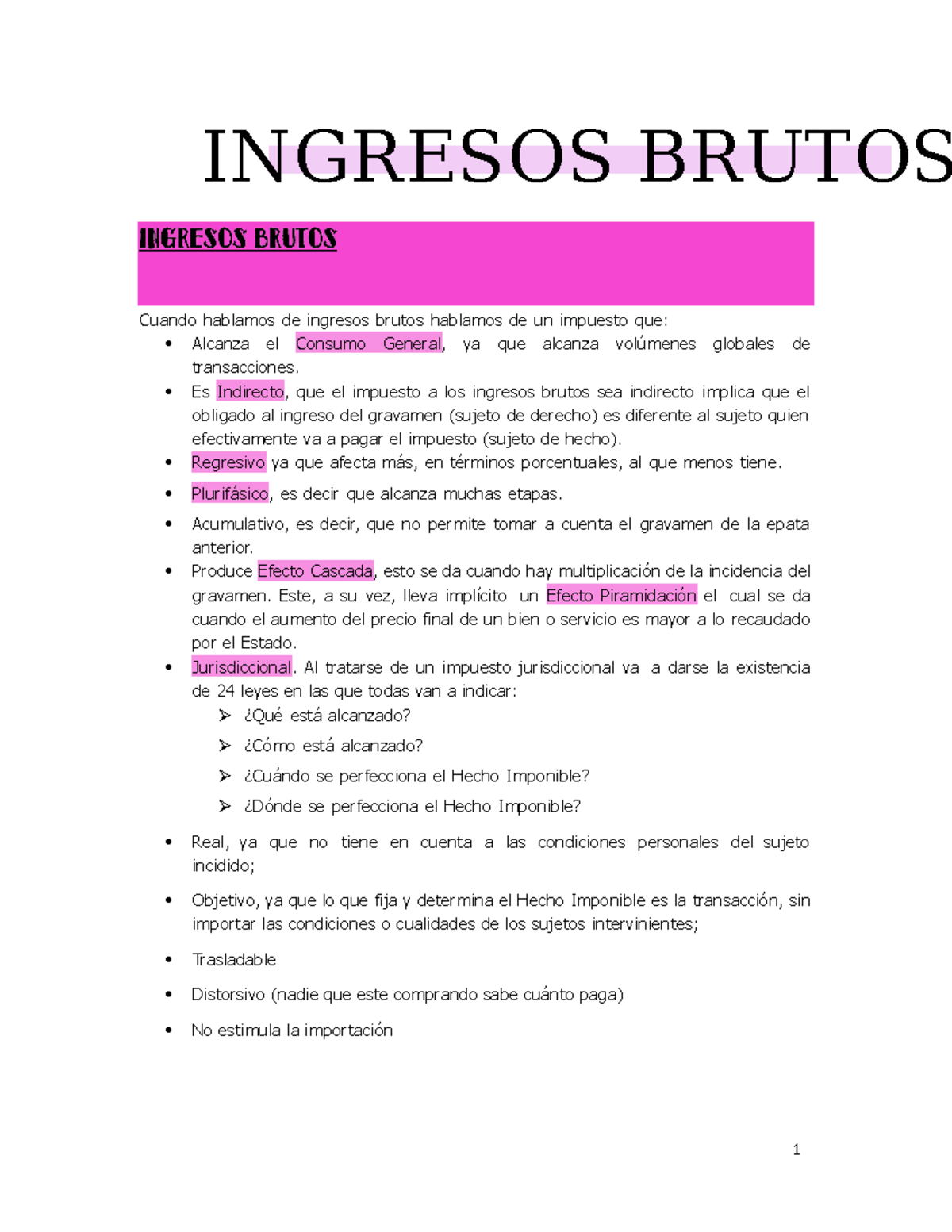 IIBB - Resumen Impuesto Ingresos Brutos 2do Parcial - Studocu