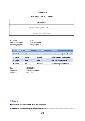 Voorbeeld memo schrijfopdracht - Aan Van Datum Betreft Memorandum ...