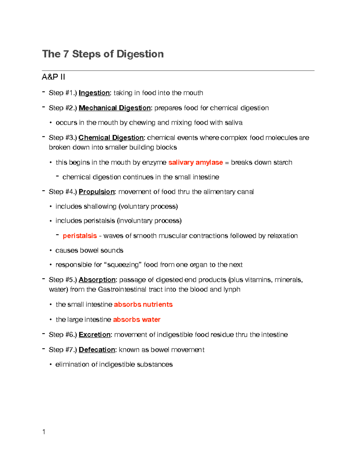 A&P II: 7 Key Steps in Digestion and Digestive Processes Explained ...