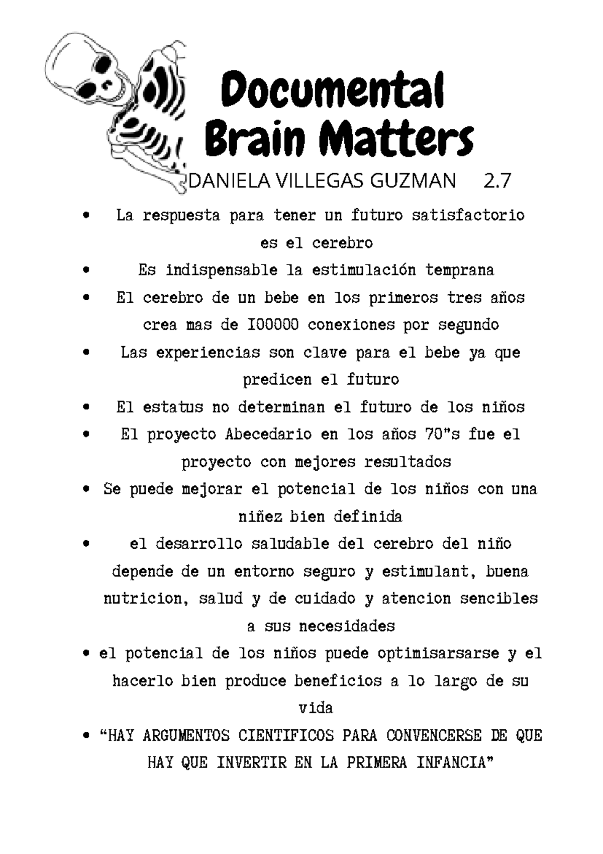 Documental Brain Matters - Documental Brain Matters DANIELA VILLEGAS ...