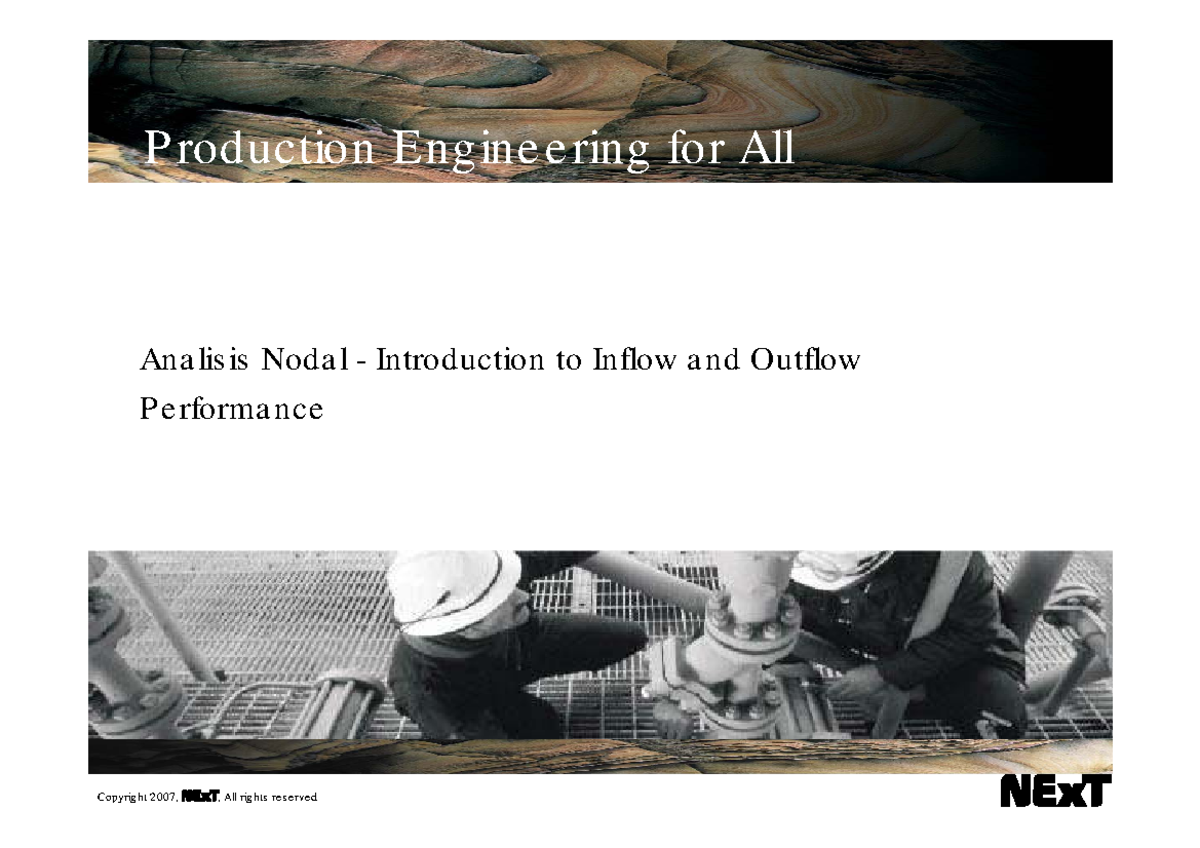 NODAL ANALYSIS: Introduction to Inflow & Outflow Performance (ENG 101) - Studocu