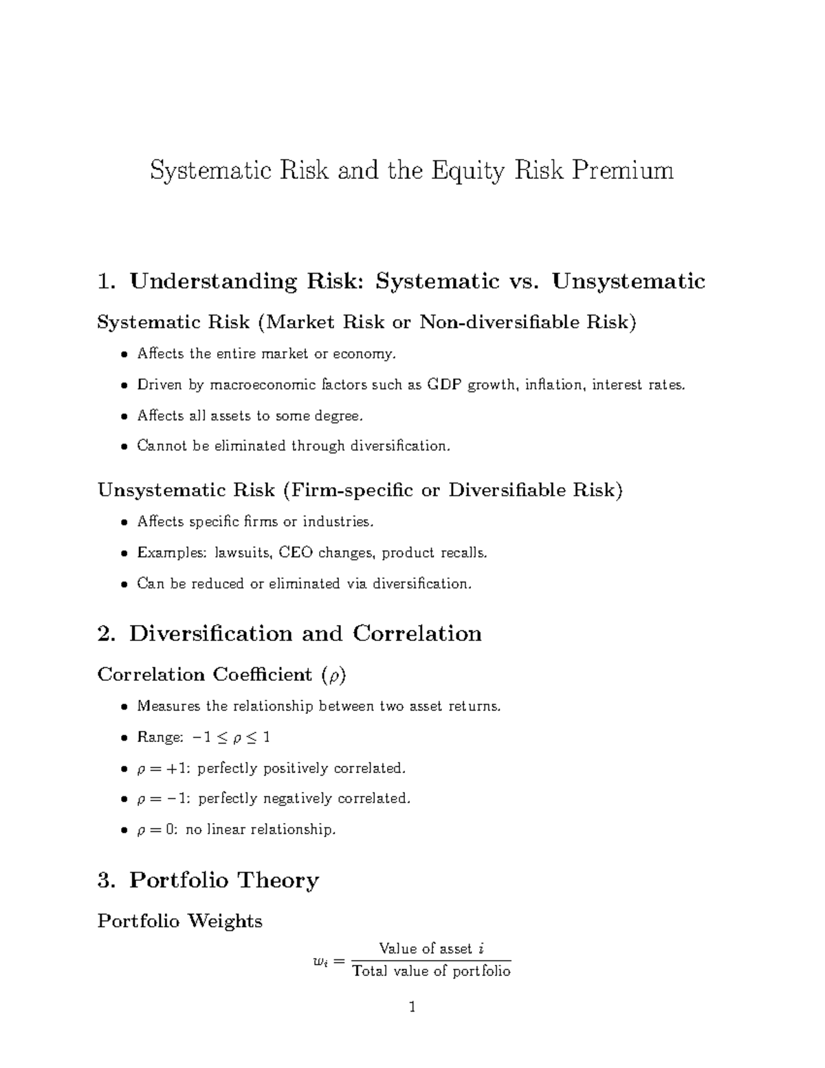 Systematic Risk Lesson: Understanding Market vs. Unsystematic Risk ...