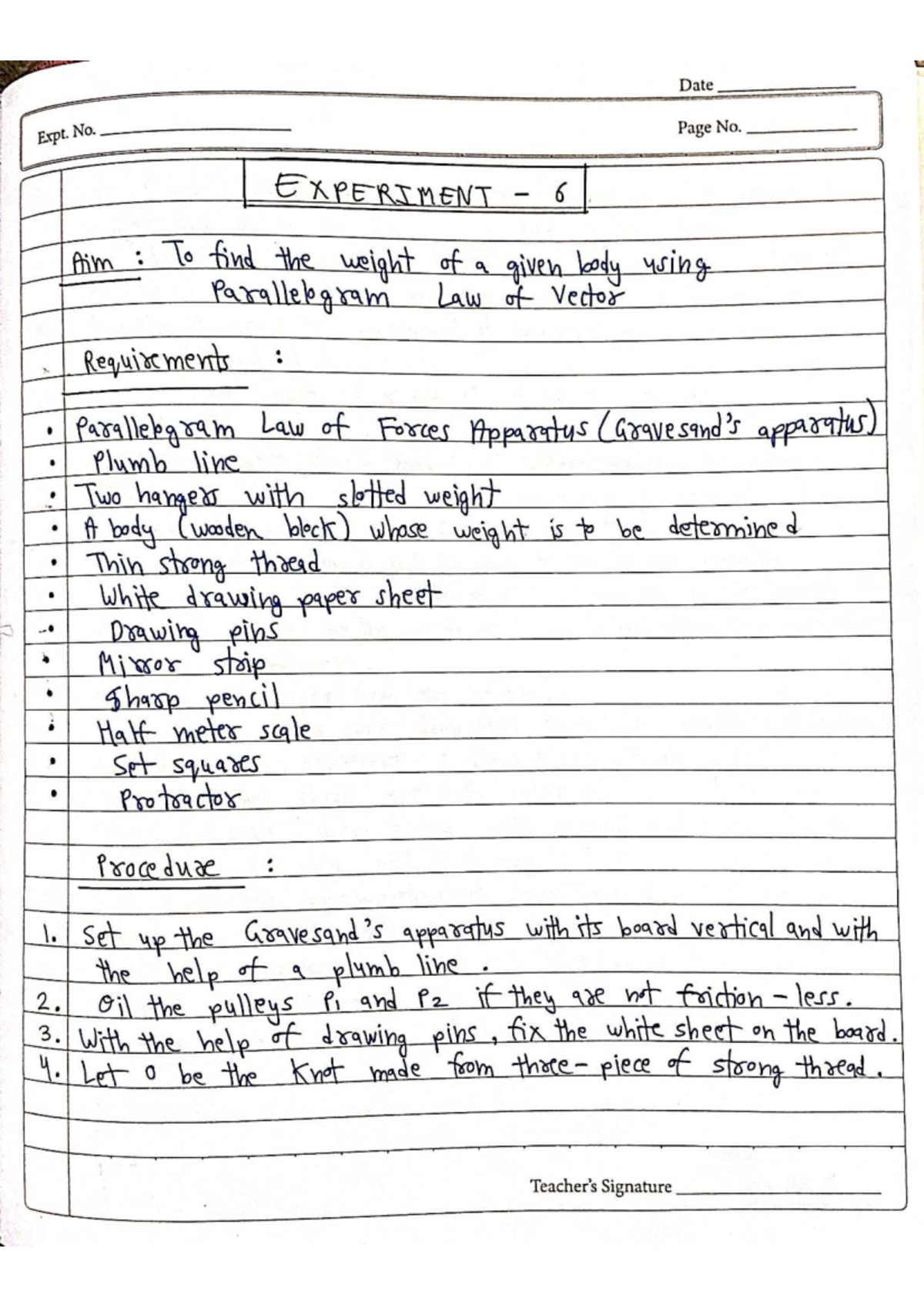 Physics Practical File: Experiments on Forces and Friction - Studocu