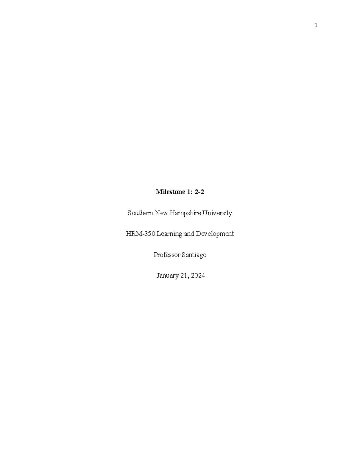 HRM-350 Sales Training Plan: Milestone 1 Memo Analysis - Studocu