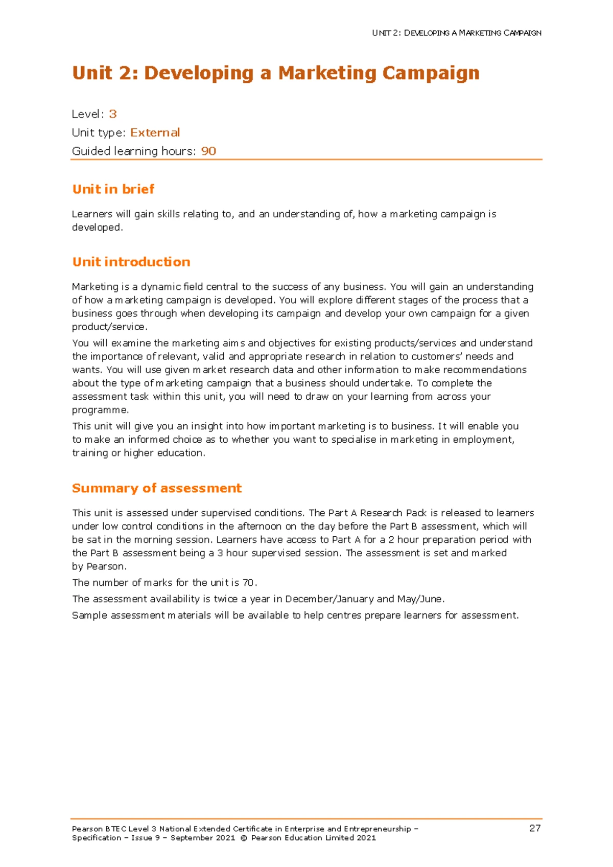 Unit 3 Business Finance Formulas Revision Guide - BTEC Level 3 - Studocu