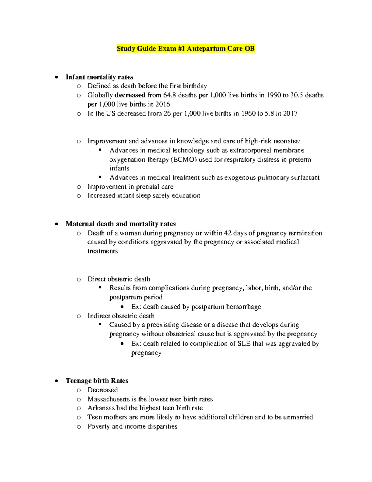 Postpartum Maternal Assessment: BUBBLE HE Overview (Lecture Notes ...