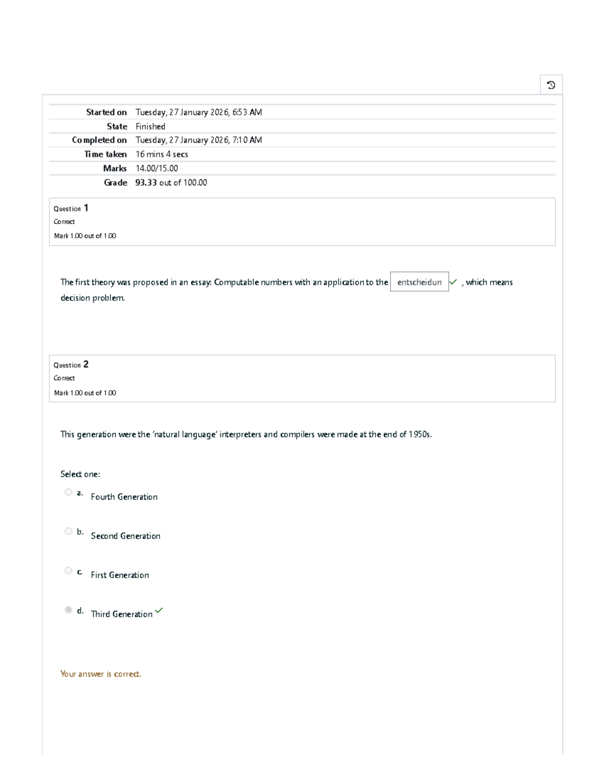 Prelim Lab Quiz 1 Attempt Review SD - Results & Insights - Studocu