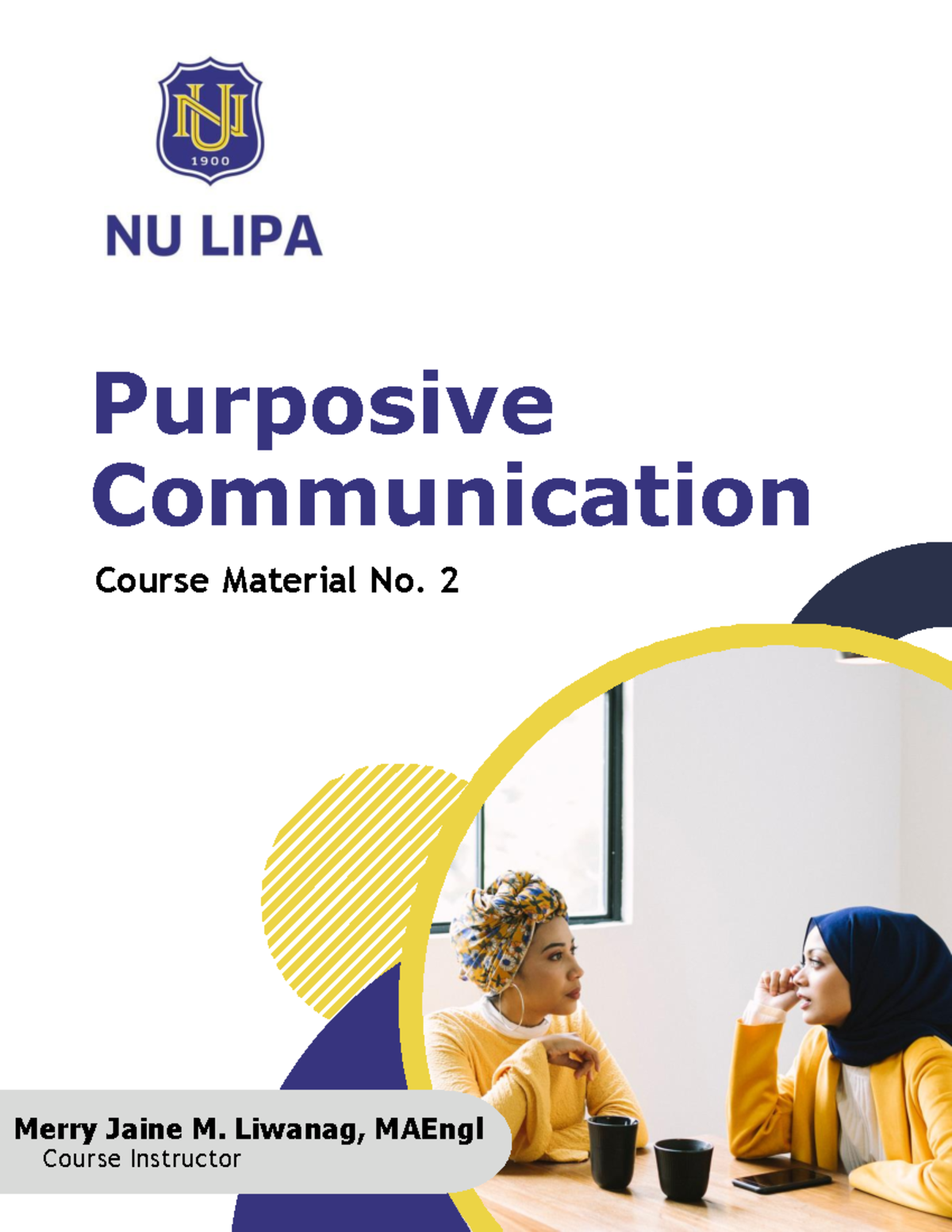 CM2 Purposive Communication SY 24-25 - Purposive Communication Course ...