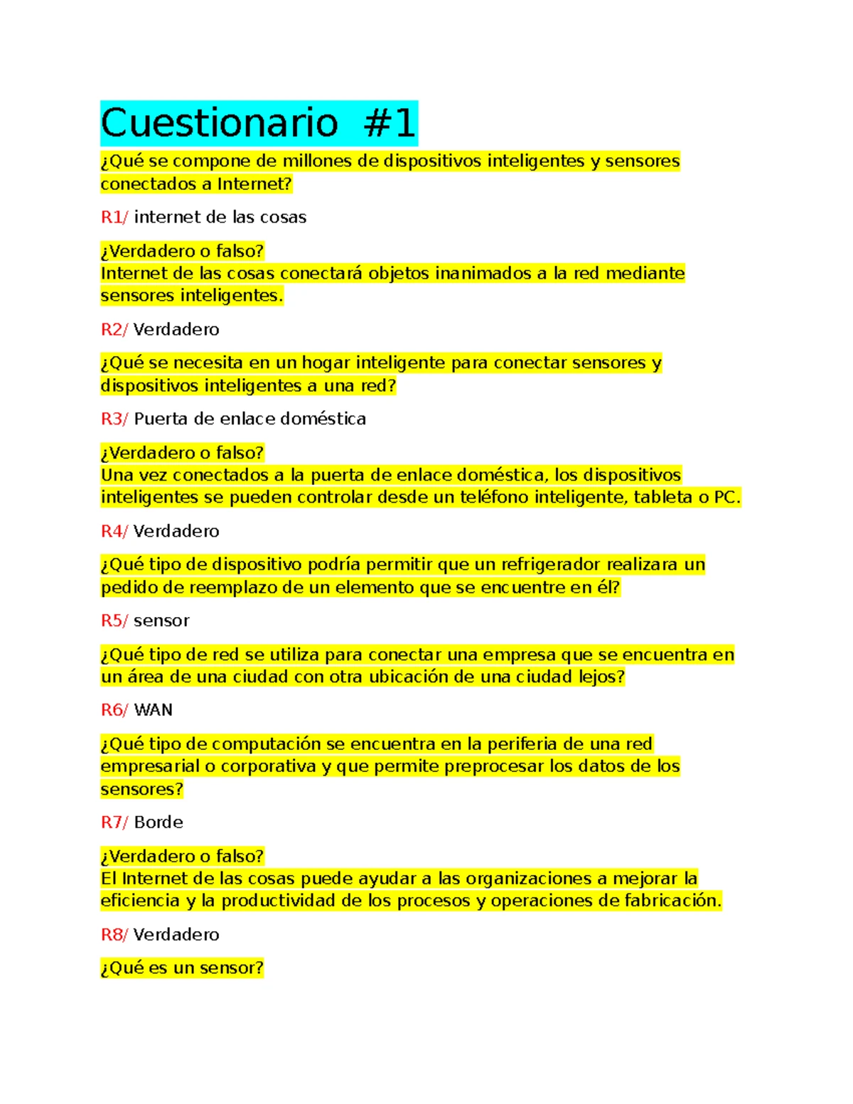 Cuestionario de Ciberseguridad - Curso 3: Respuestas y Análisis - Studocu