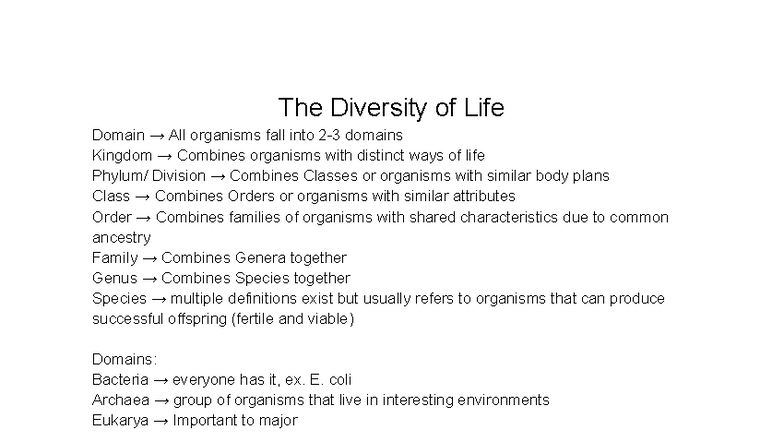 Understanding Biological Classification: Domains, Kingdoms, and Phyla ...