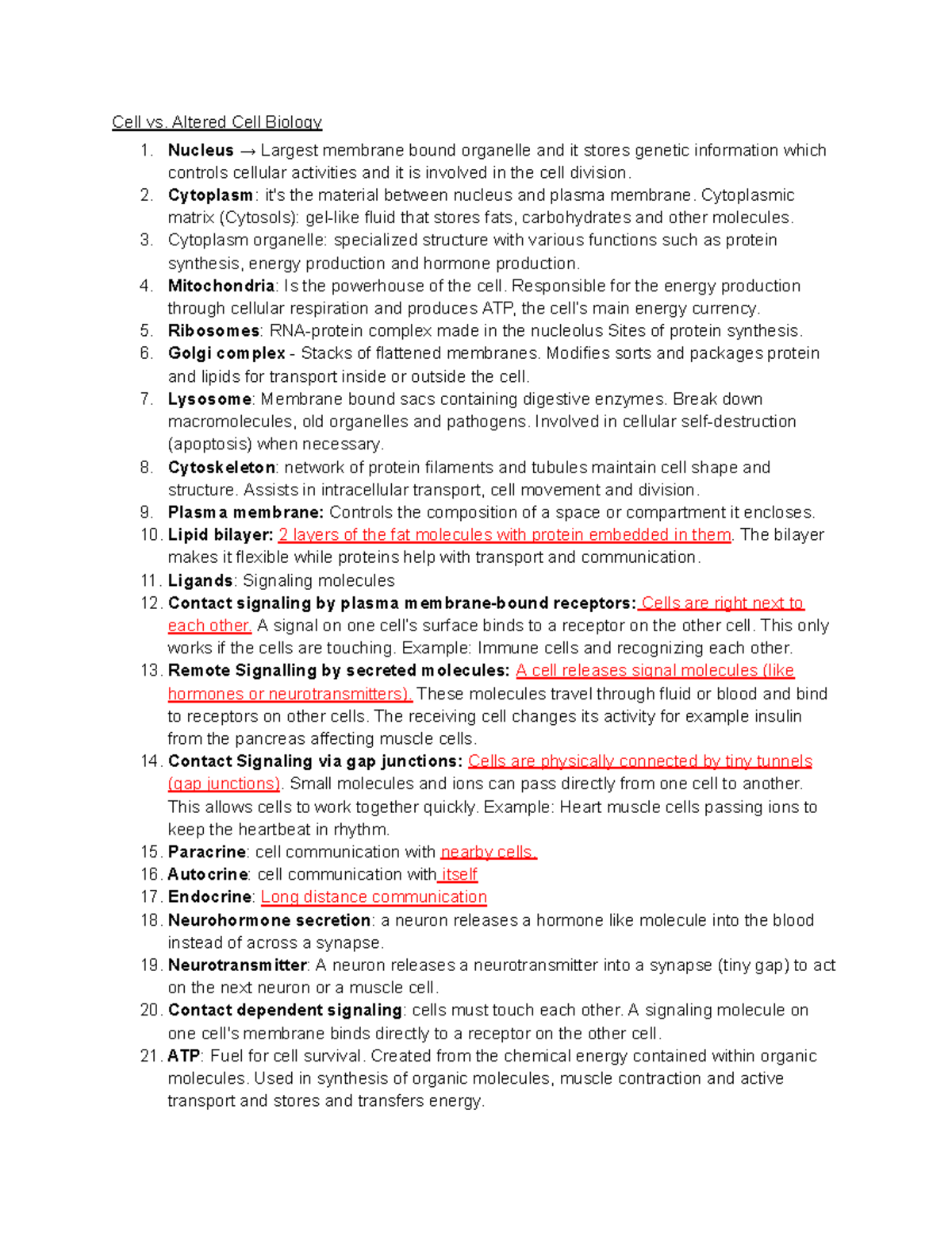 Cell Biology: Nucleus, Organelles, and Cellular Processes (BIO101 ...
