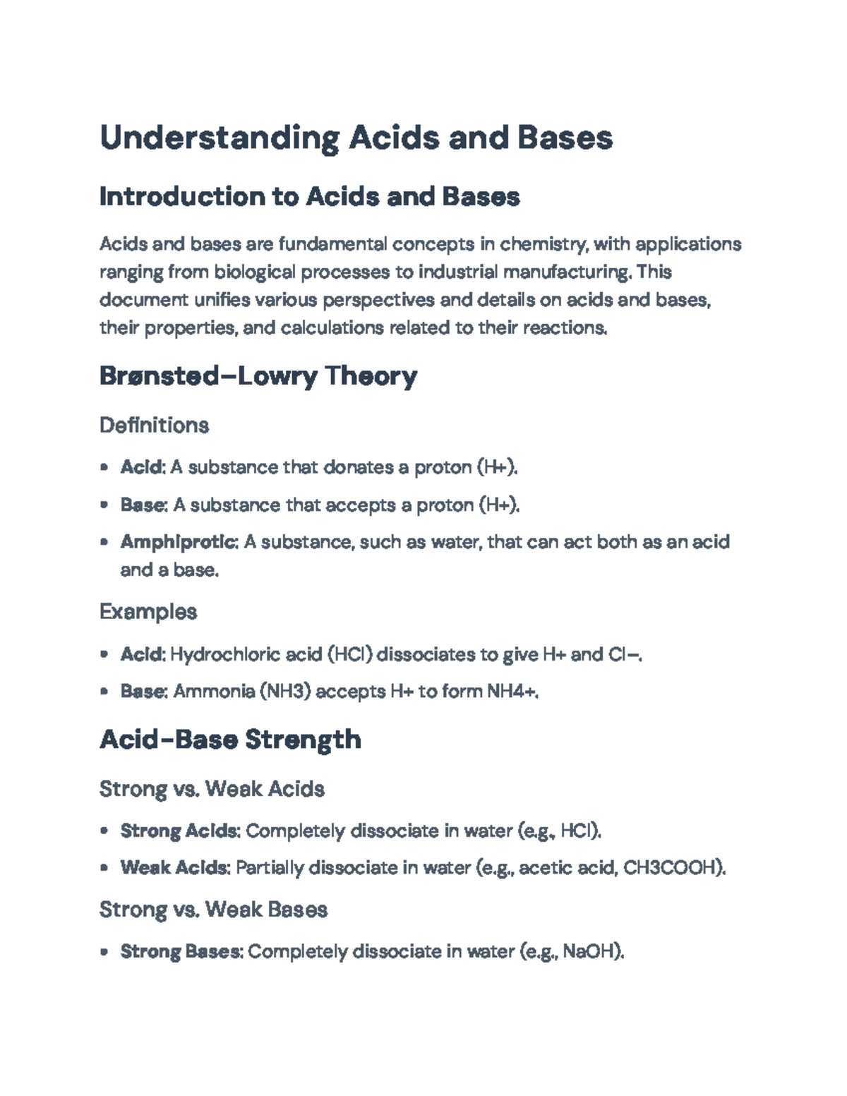 Chemistry 101: Comprehensive Guide on Acids and Bases - Understanding ...