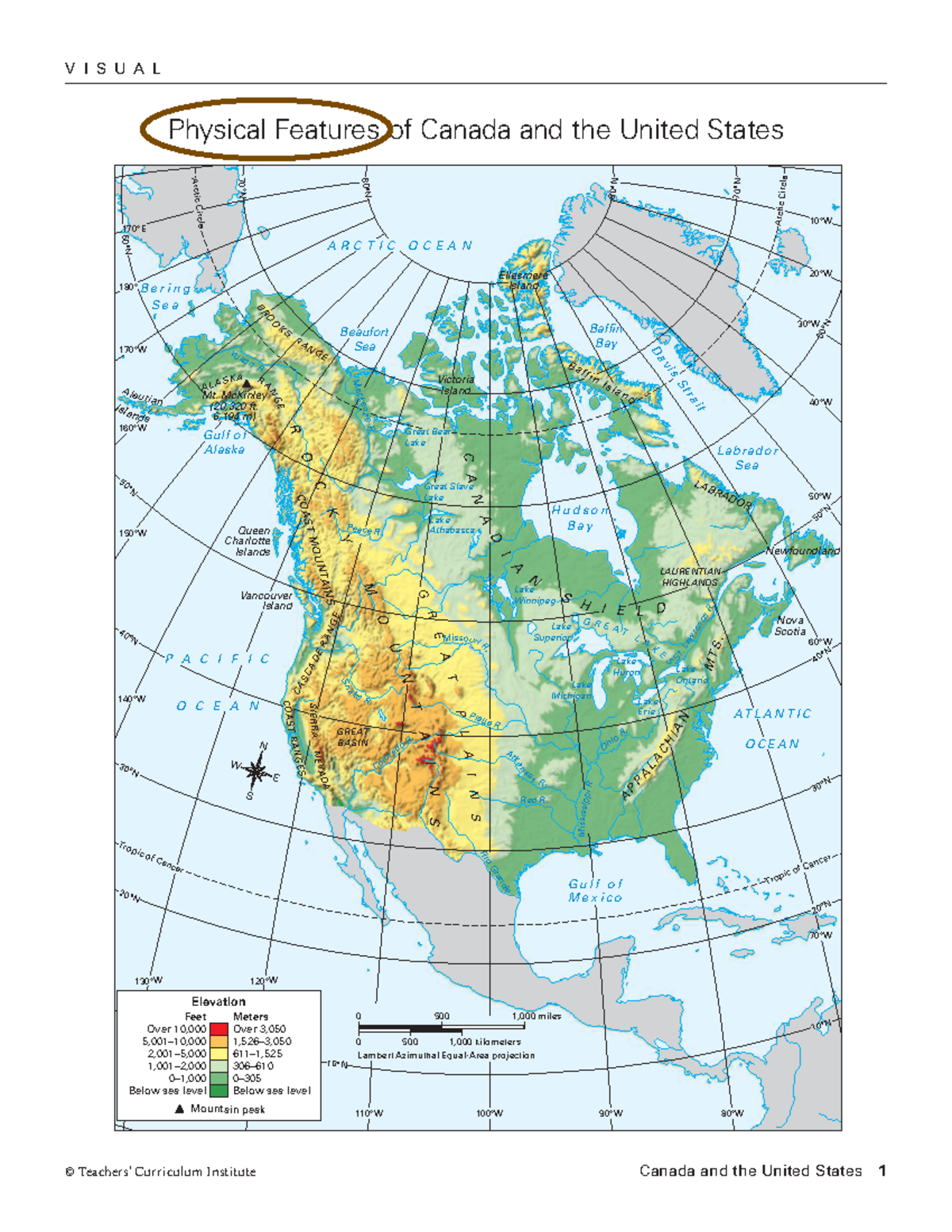 Geographic Overview of Canada and the United States - TCI5 30 - Studocu