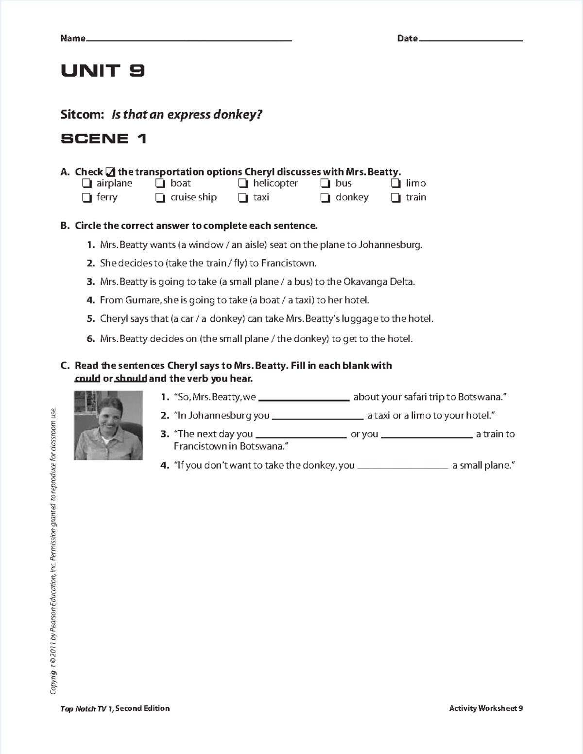 Pdf-unit-09-tv-activity-worksheets compress - UNITUNIT 99 Sitcom:Sitcom ...