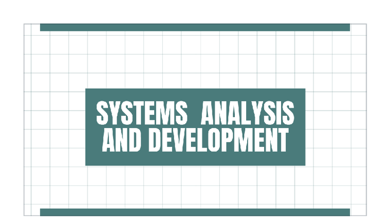 SYSTEMS ANALYSIS AND DEVELOPMENT: Green Business Opportunity ...