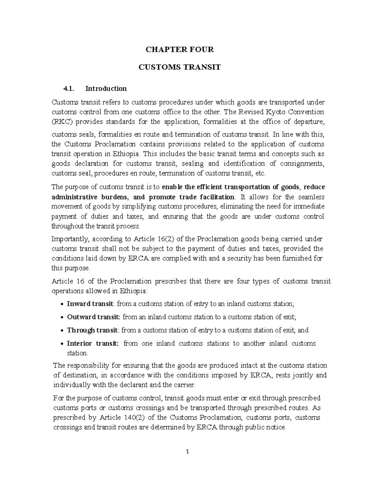 Customs Transit & Warehousing: Concepts & Procedures Explained (Ch 4-6 ...