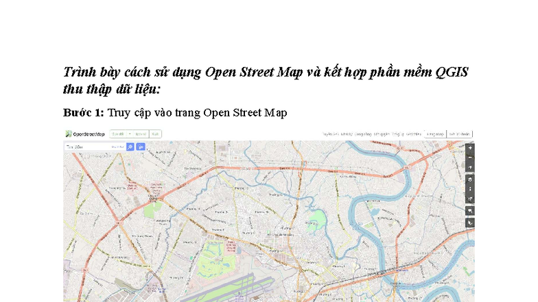 Hướng dẫn sử dụng Open Street Map và QGIS trong 12DH QLTN3 - Studocu