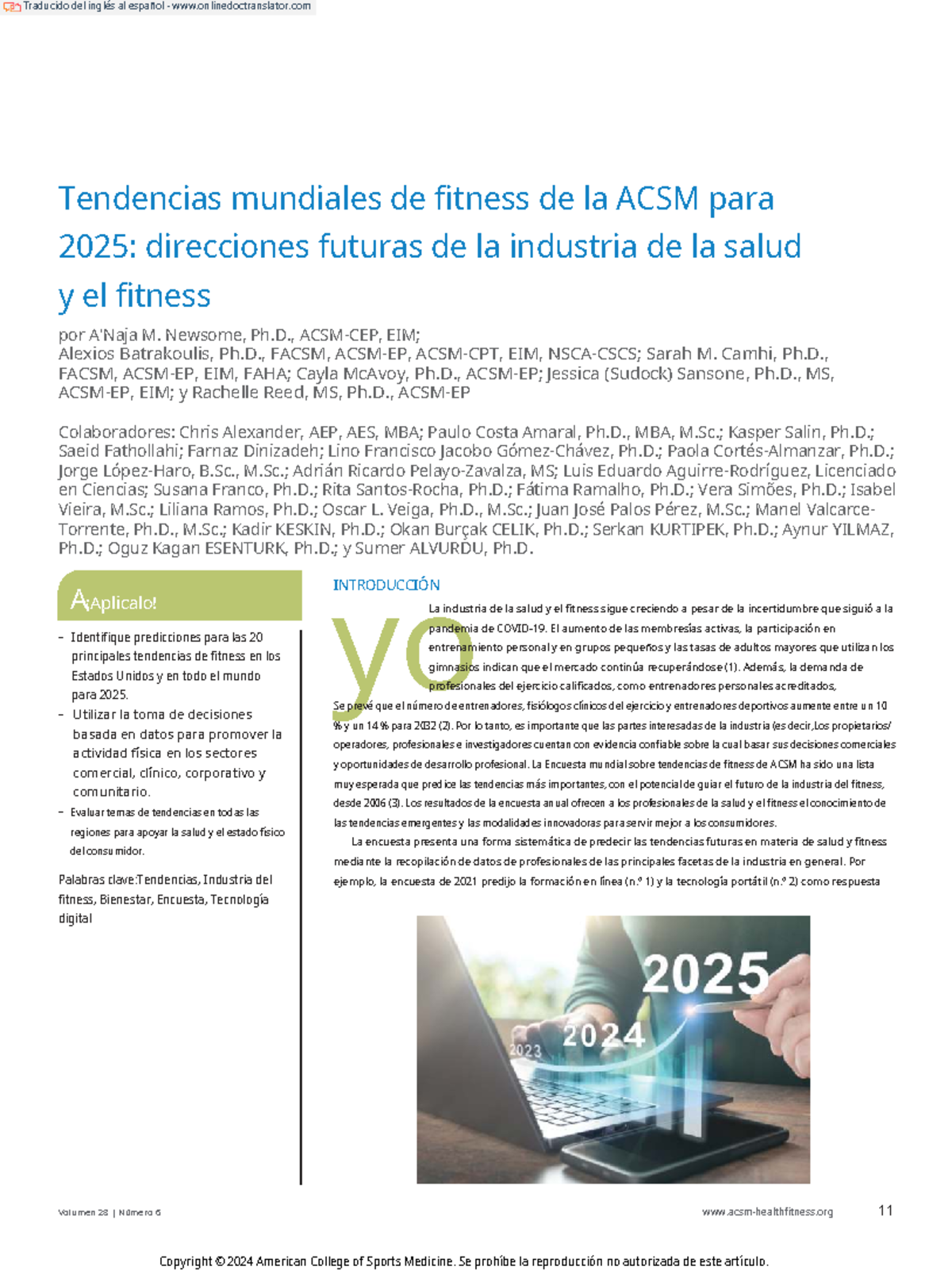 2025 acsm worldwide fitness trends future.6[01-15] - Tendencias ...