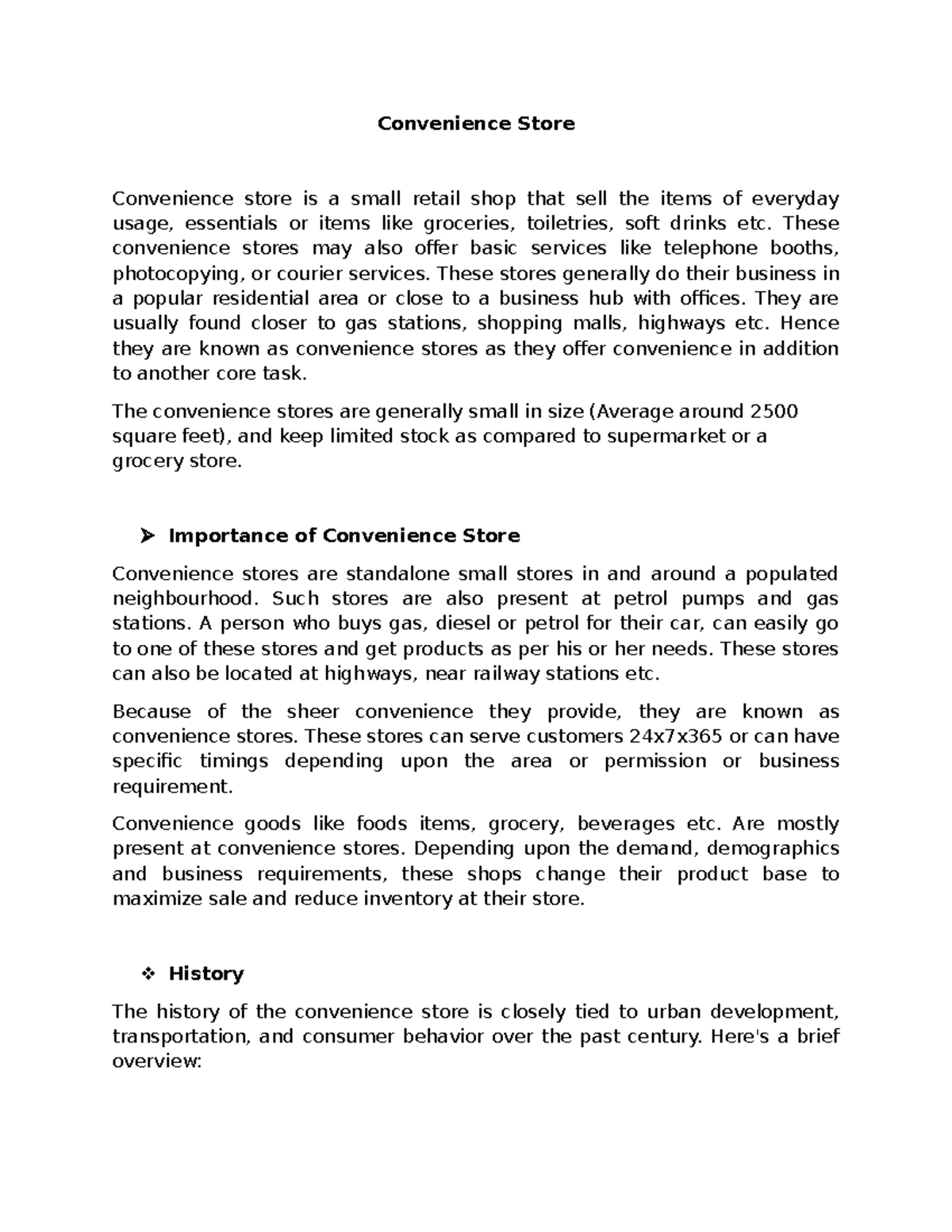 Convenience-Store - entrep subject - Convenience Store Convenience ...