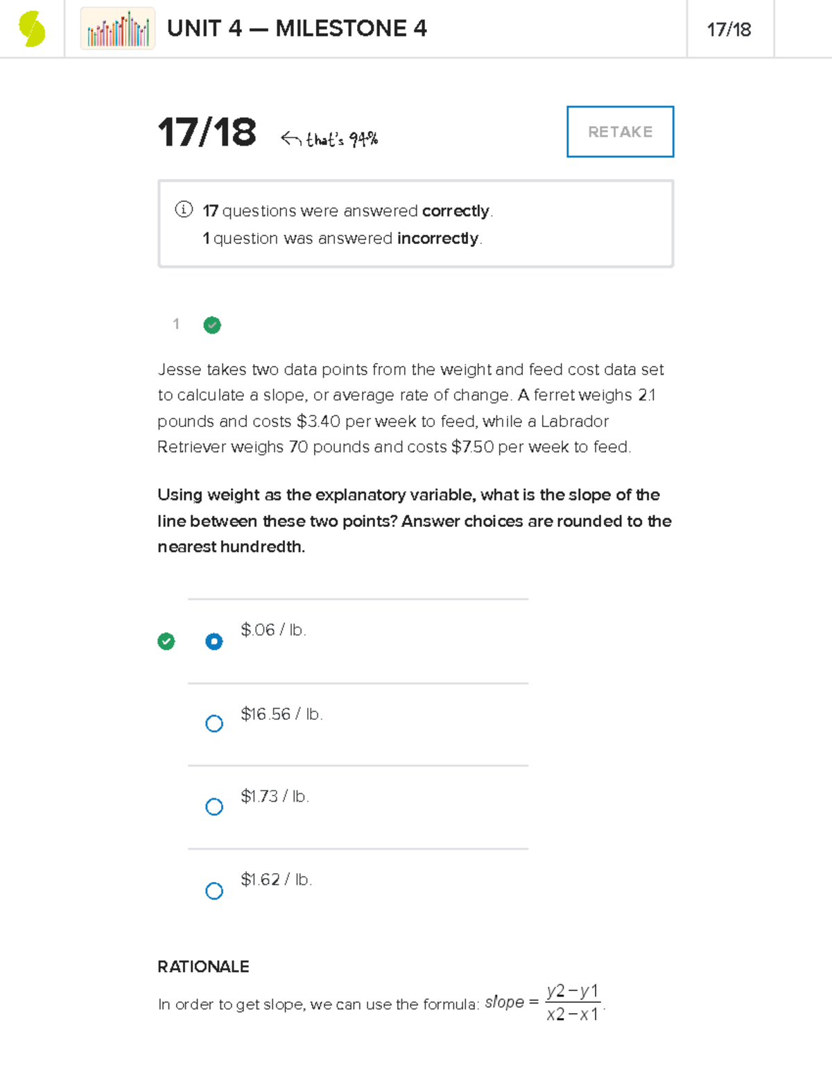 Unit 4 - Milestone 4: Analyzing Linear Relationships and Correlation - Studocu