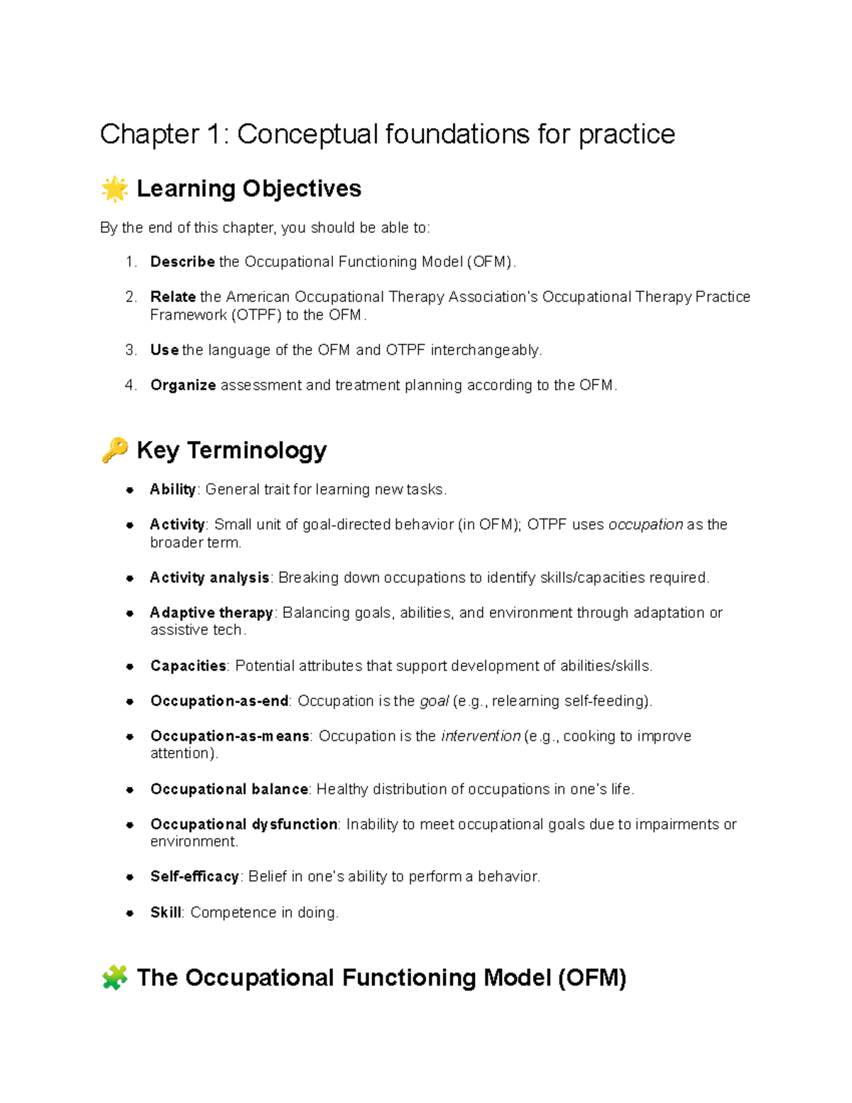 Balance Assessment and Interventions in Occupational Therapy (OT 101 ...
