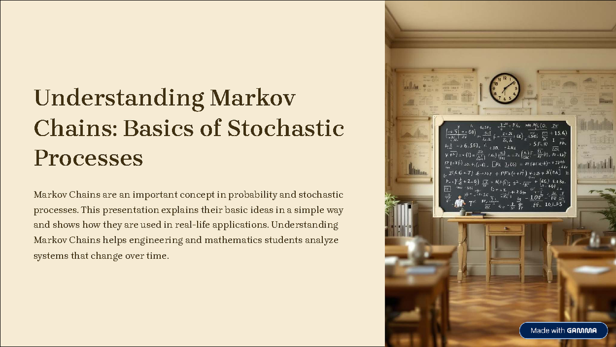 Understanding Markov Chains: Intro to Stochastic Processes - Studocu