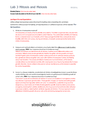 Lab 5 - lab 5 - Student Name:. Access Code (located on the lid of your lab kit):. Lab Report ...