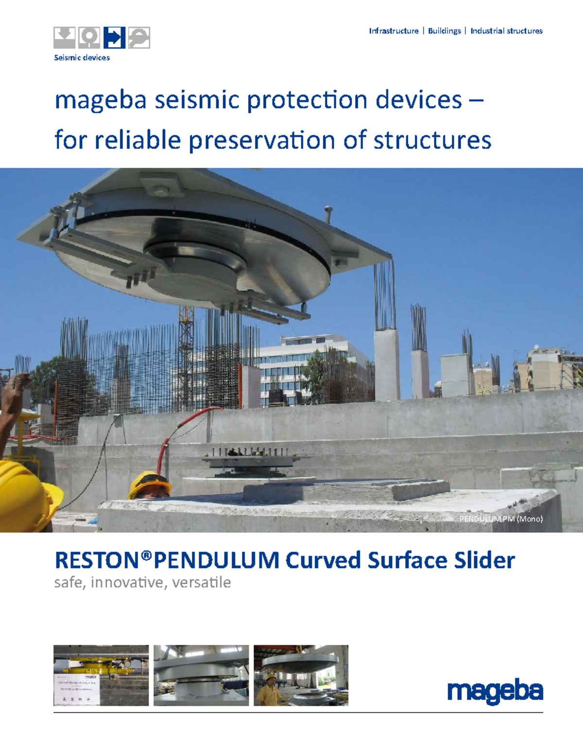 Mageba Seismic Devices: Friction Pendulum Slider Bearing Overview - Studocu