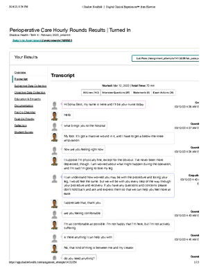 [Solved] Scott Becker Shadow Health Subjective Data - Clinical ...