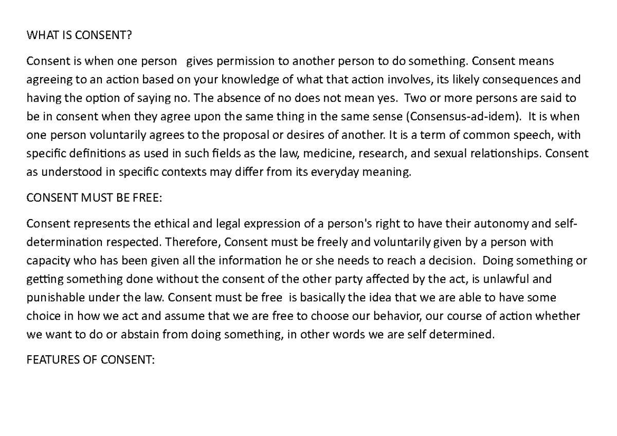 Understanding Consent: Key Elements, Types, and Legal Implications ...