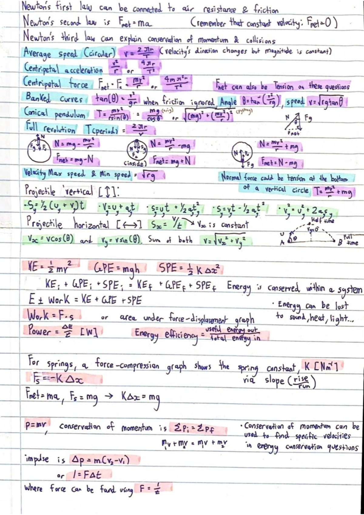 Physics Motion SAC 1: Laws of Motion and Energy Conservation - Studocu