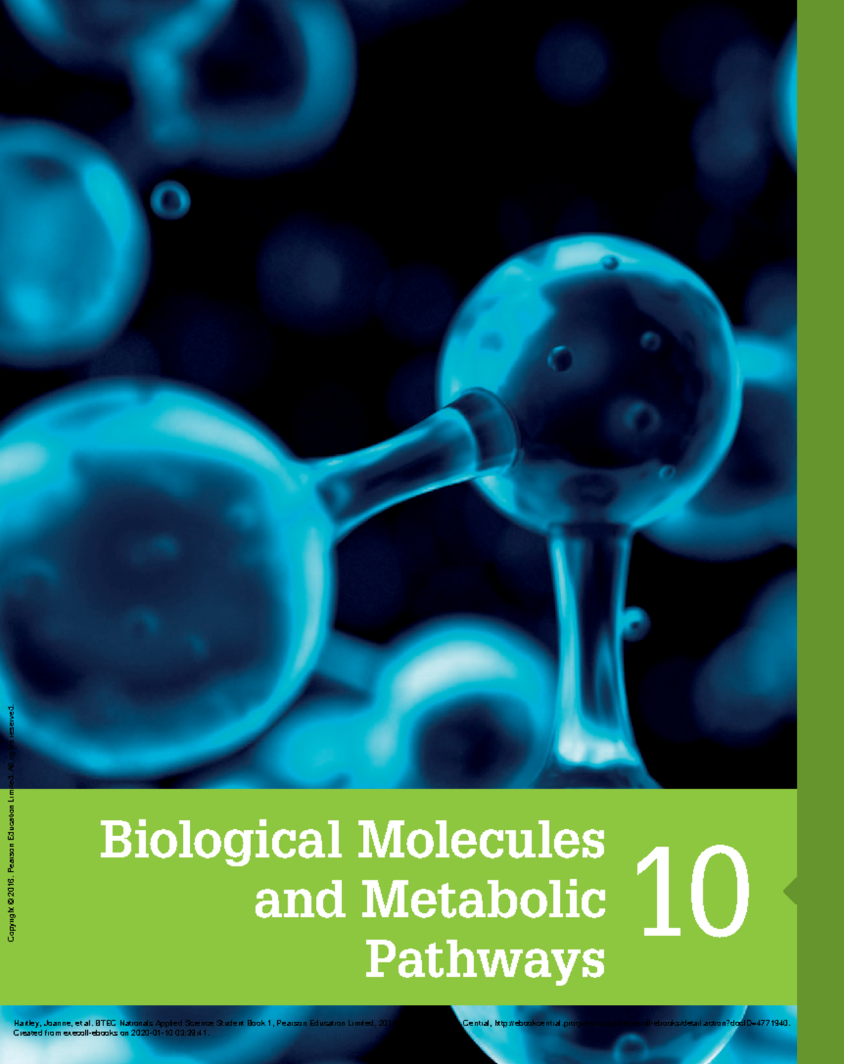 BTEC Nationals Applied Science Unit 10: Biological Molecules ...