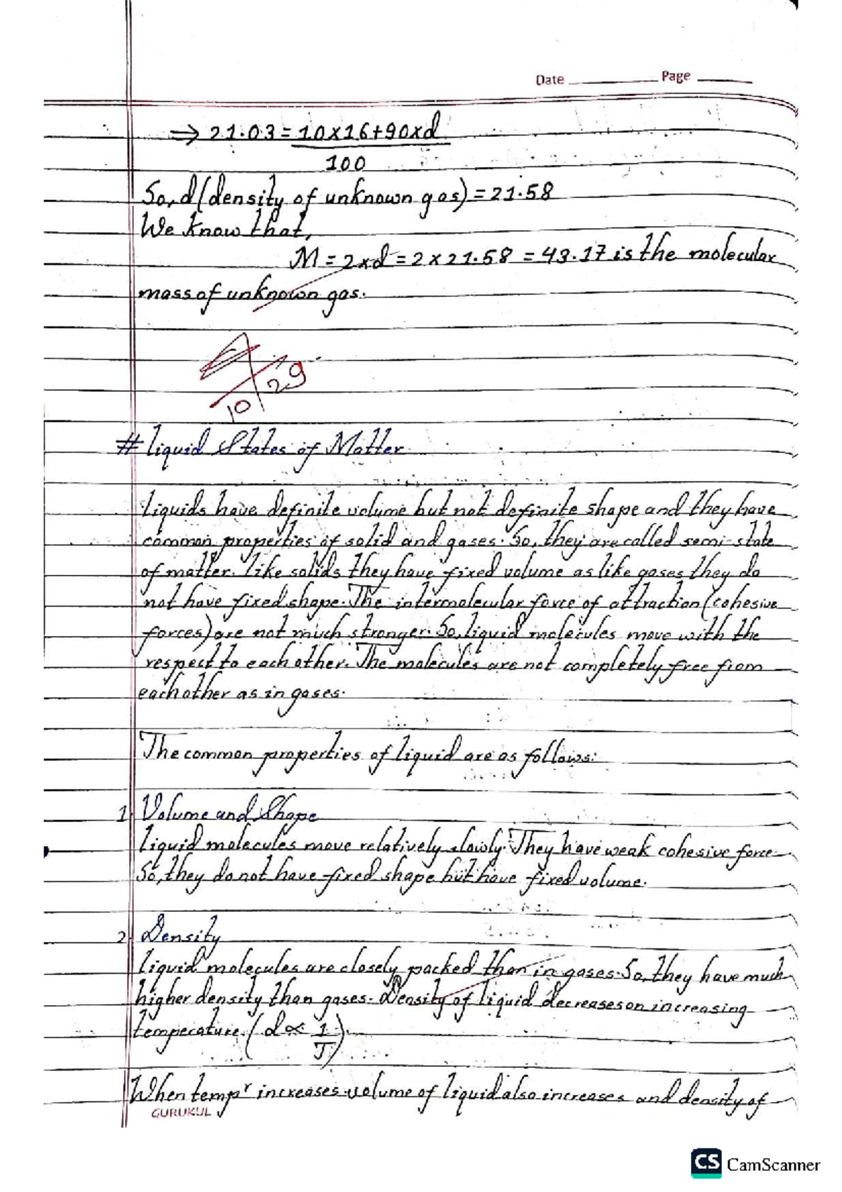CS 5: Properties and Behavior of Liquids and Solids - Studocu