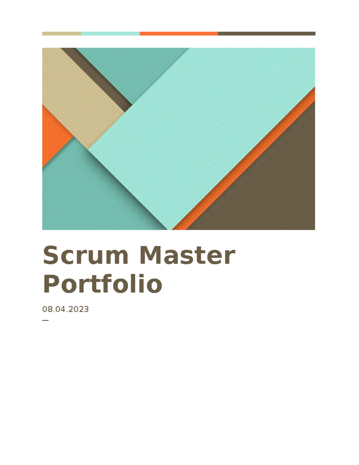 Scrum Master Portfolio: Insights and Reflections by Kennedy E. Ogu ...