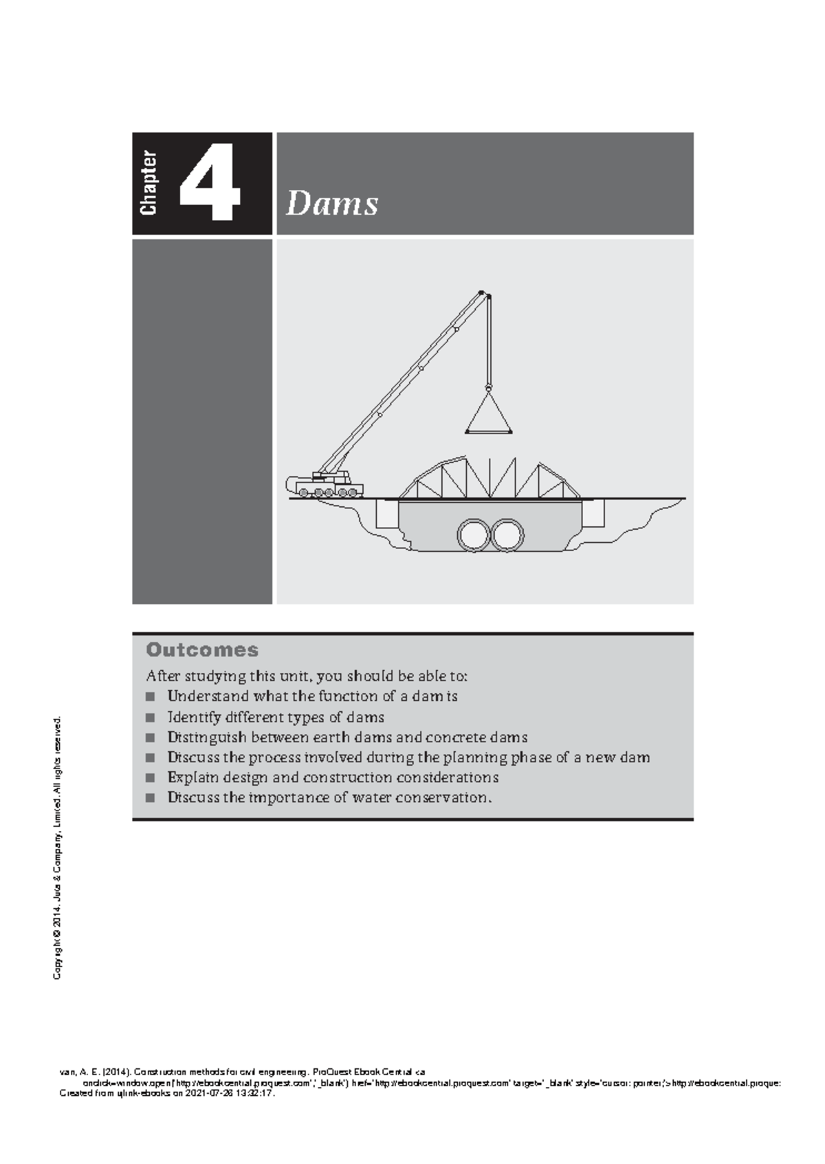 Construction Methods for Civil Engineering - Chapter 4: Dams Overview ...