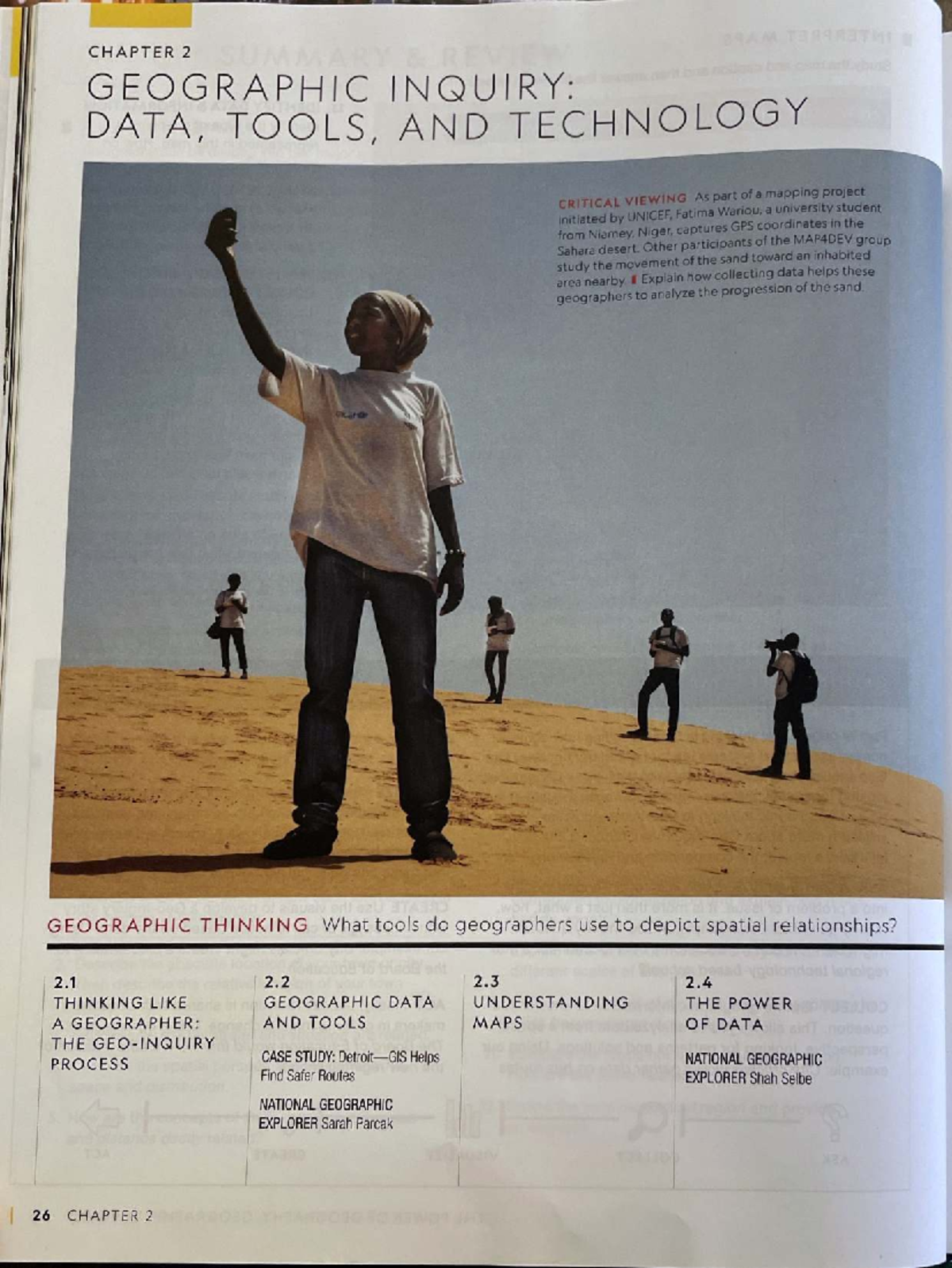 CHAPTER 2 GEOGRAPHIC INQUIRY: DATA, TOOLS, AND TECHNOLOGY INSIGHTS AND ...