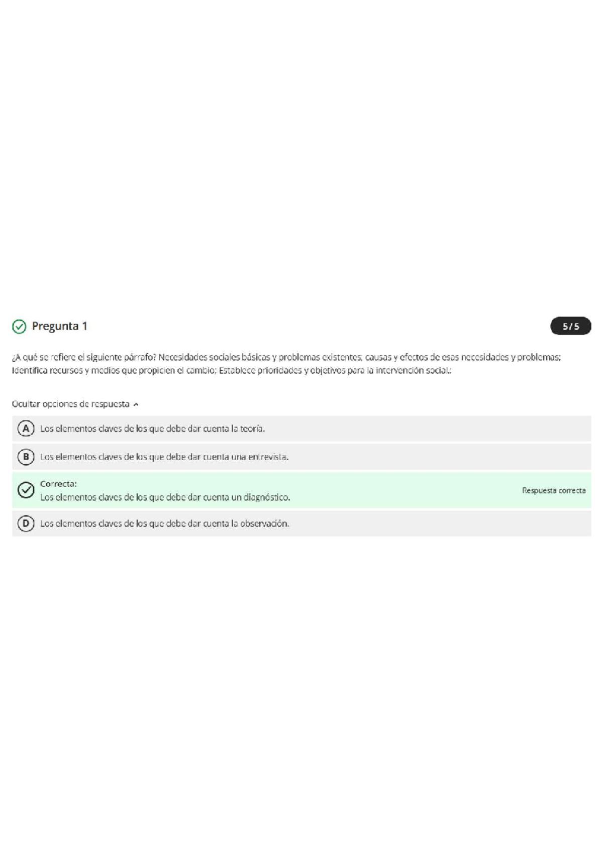 Prueba 1: Trabajo Social con Individuos y Familias - Preguntas y Respuestas - Studocu