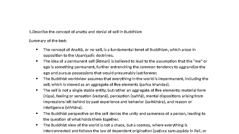 Buddhism & Vedanta: Anatta, Self, Karma, and Personality Insights (IPP ...