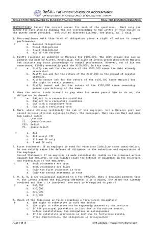 RFBT 87 1 5 Other Special Laws - CPA REVIEW SCHOOL OF THE PHILIPPINES ...