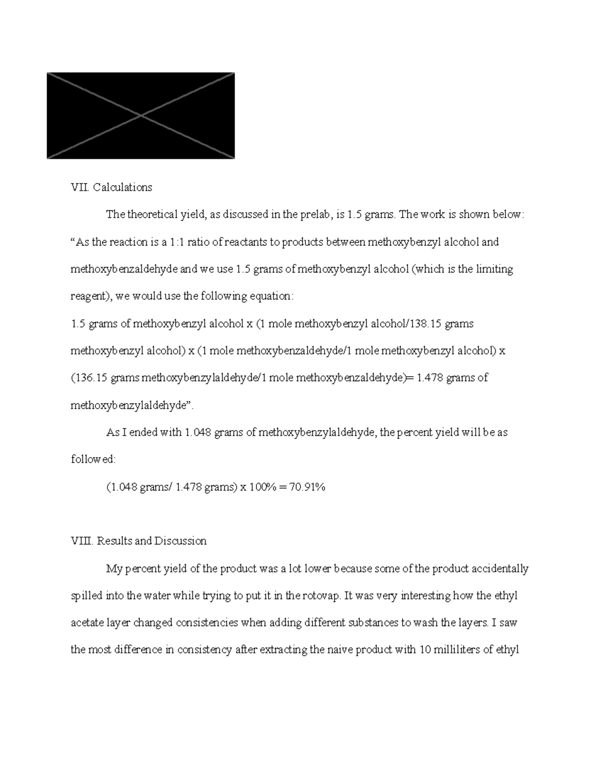 Post Lab 1: Yield Calculations and IR Analysis for Chem 101 - Studocu