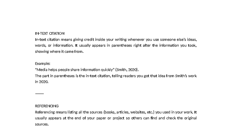 CITATION & REFERENCING GUIDELINES: APA, MLA, & CHICAGO STYLES - Studocu