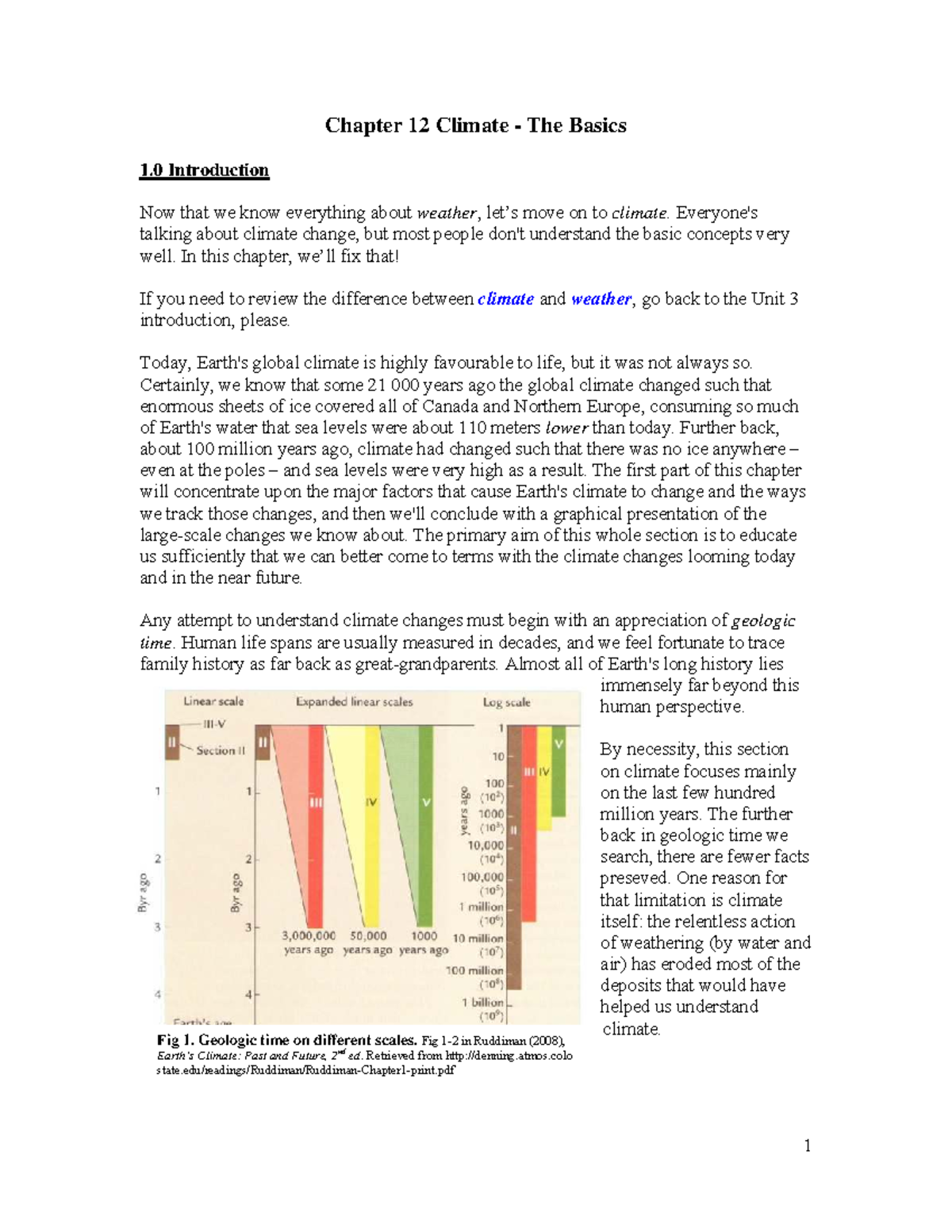 Chapter 12: Climate Basics - Understanding Climate Change and Its Factors - Studocu