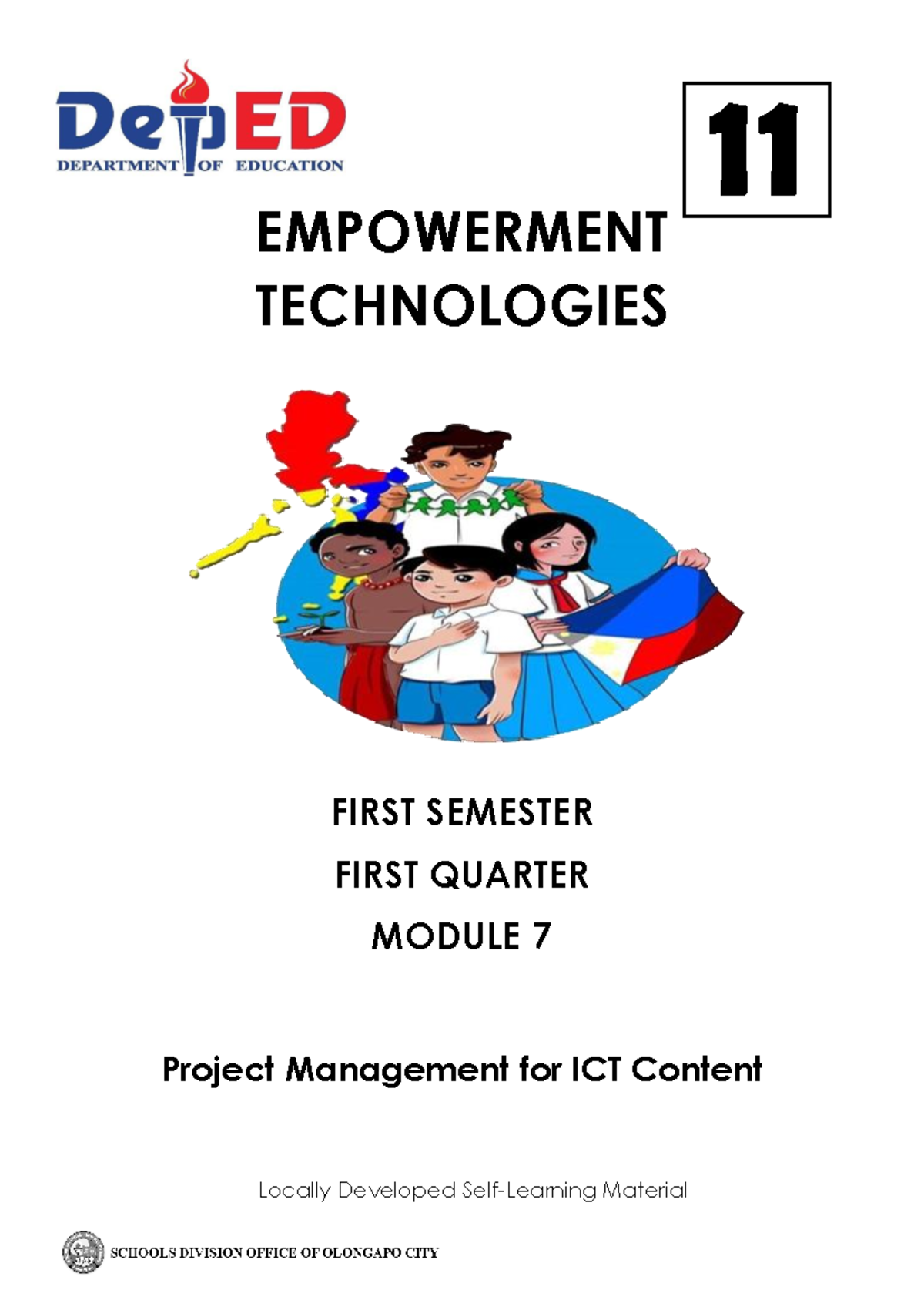 Empowerment Technologies (ICT) Quarter 1 - Module 7: Project Management ...