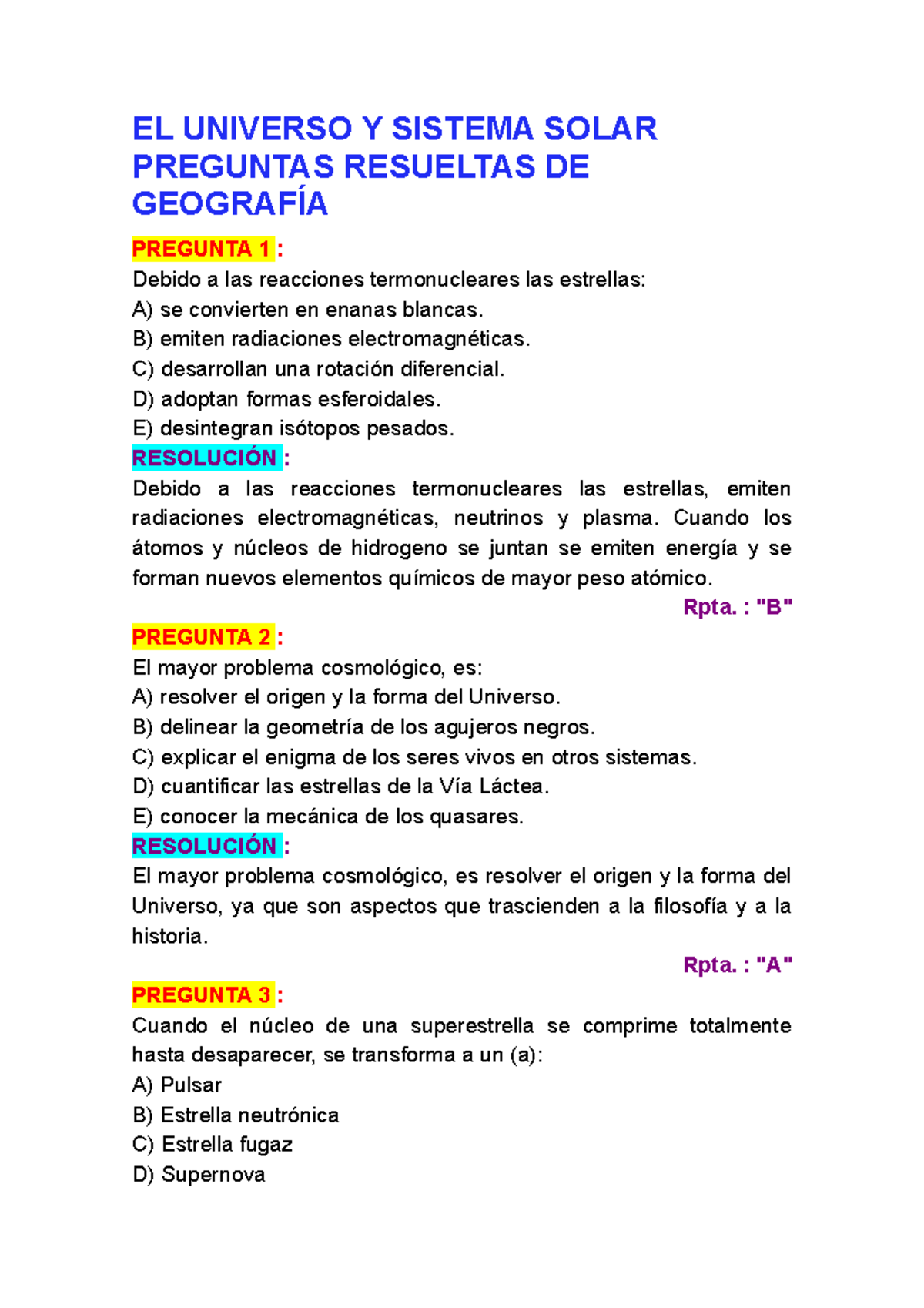 Preguntas Y Respuestas Sobre El Sistema Solar Sistema Solar: Qué Es,