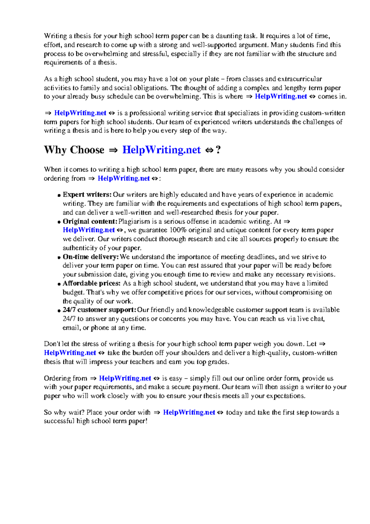 High School Term Paper Writing Tips and Strategies for Success - Studocu