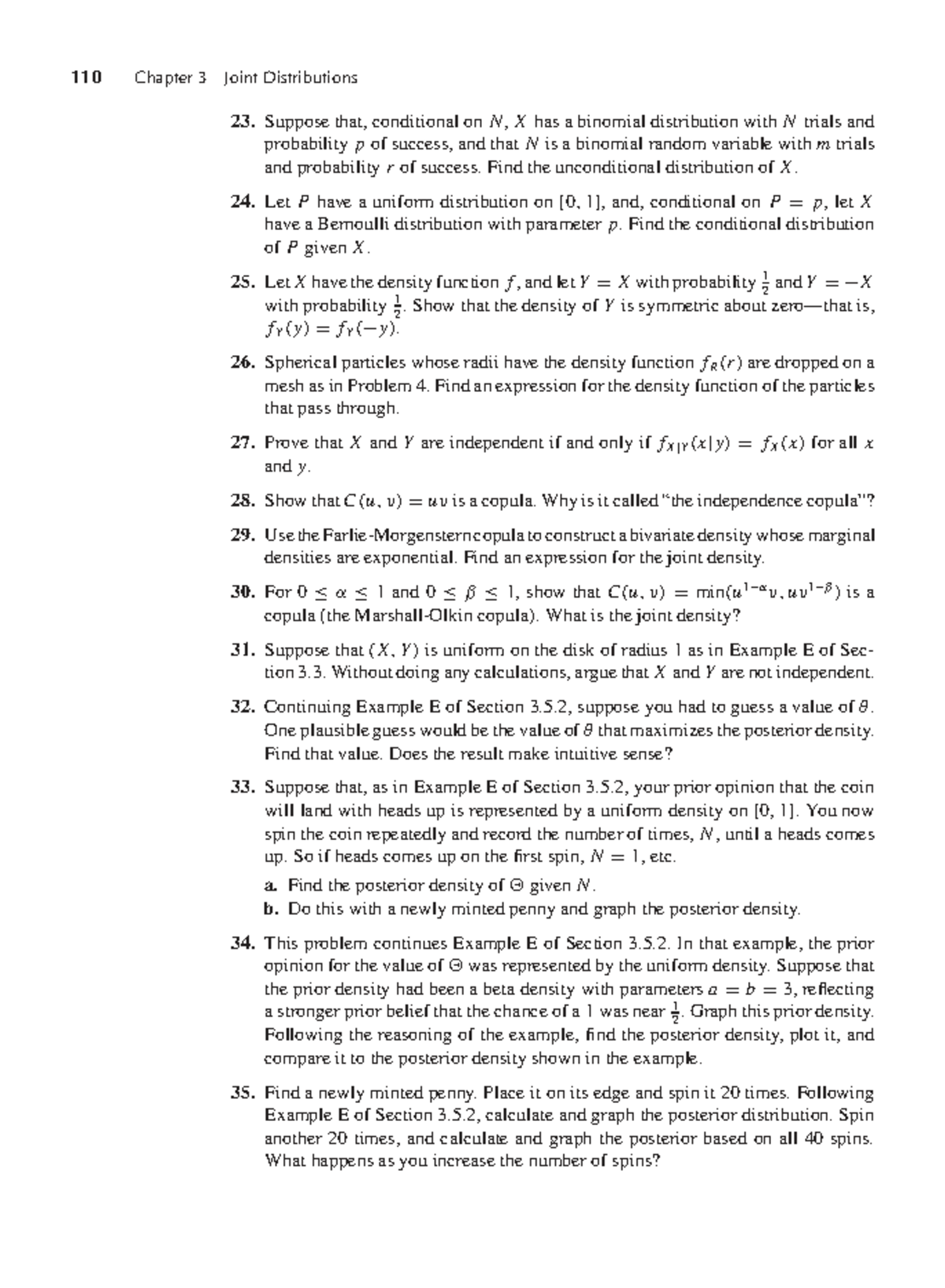 110 Mathematical Statistics: Chapter 3 Joint Distributions Notes - Studocu