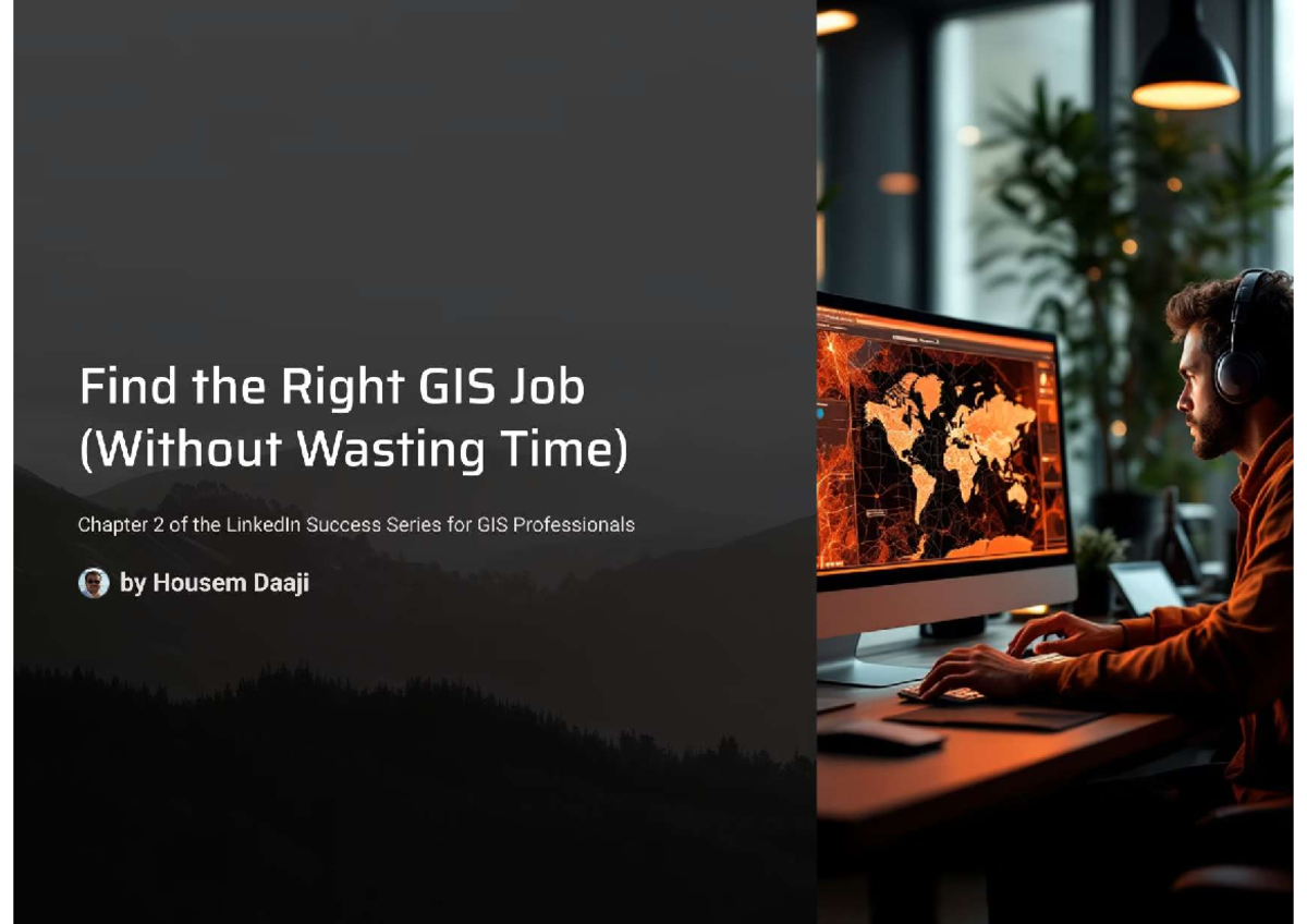 GIS Job Search Strategies: Chapter 2 of LinkedIn Success Series - Studocu