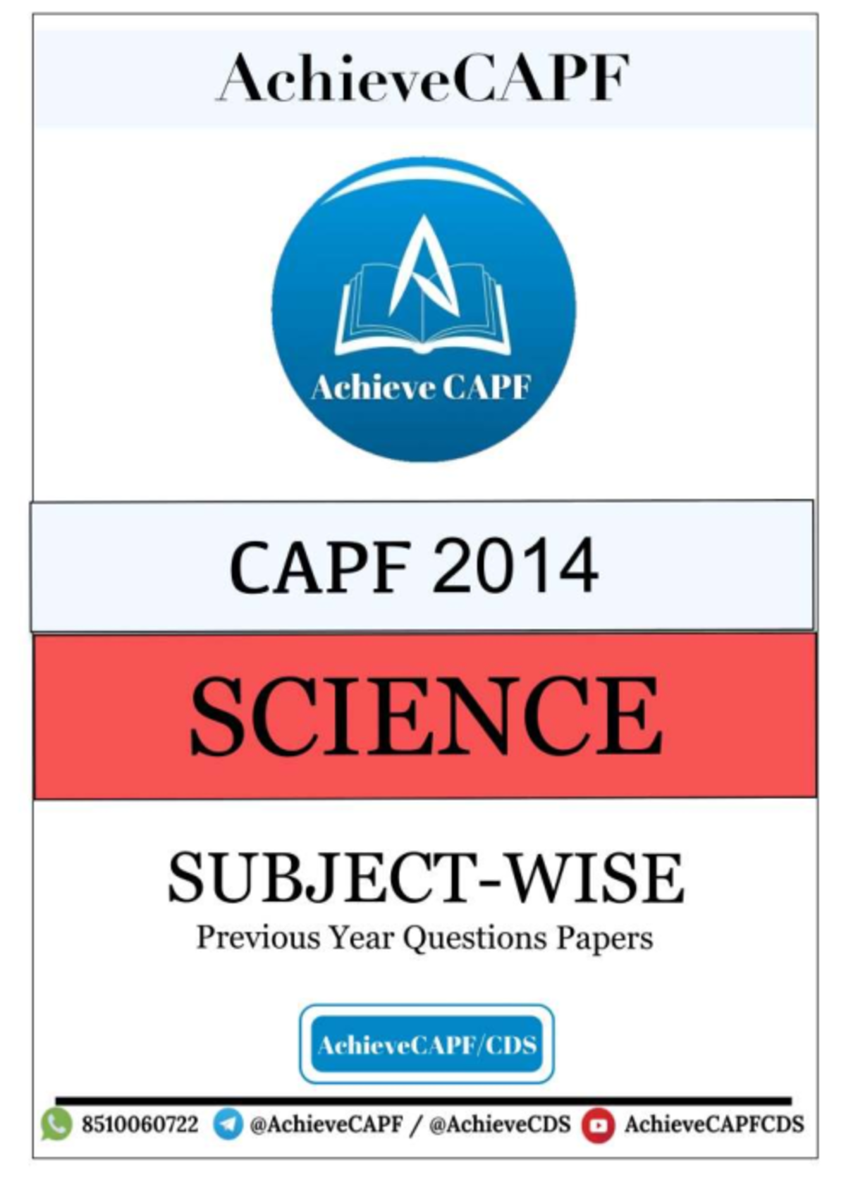 CAPF 2014 Science - Previous Year Question Papers Analysis - Studocu