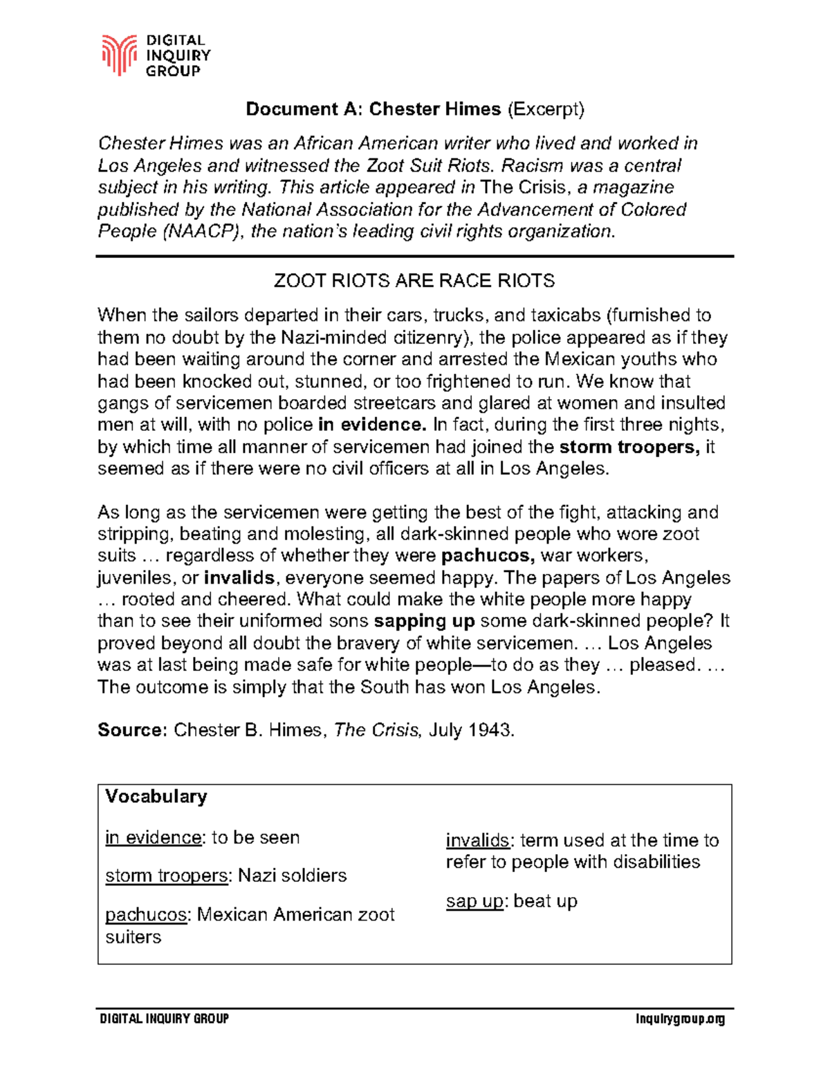 Zoot Suit Riots Study Guide: Insights from Key Documents - Studocu