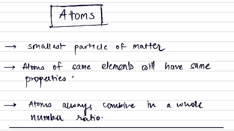 Atoms - Notes on Atomic Theory (Course Code: JJ) - Studeersnel